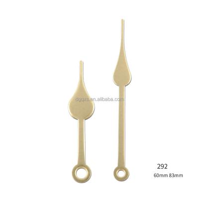 China Best selling quartz clock hands Model 292 hour and minute gold spade clock pointer for sale