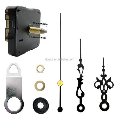 China Silent clock mechanism with iron hook DIY wall clock accessories include fancy clock hands for sale