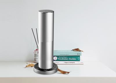 China Des Desktop-Diffusor ultra Ruhe-Luft-Aromatherapie-ätherischen Öls im zylinderförmigen Silber zu verkaufen