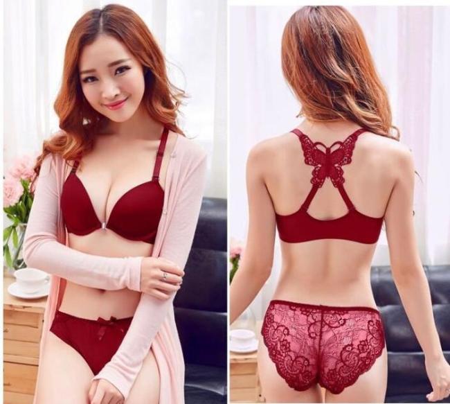 Sexy Ladies Underwear Seamless Push up Lace Bra Set