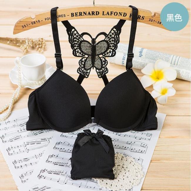 Sexy Ladies Underwear Seamless Push up Lace Bra Set