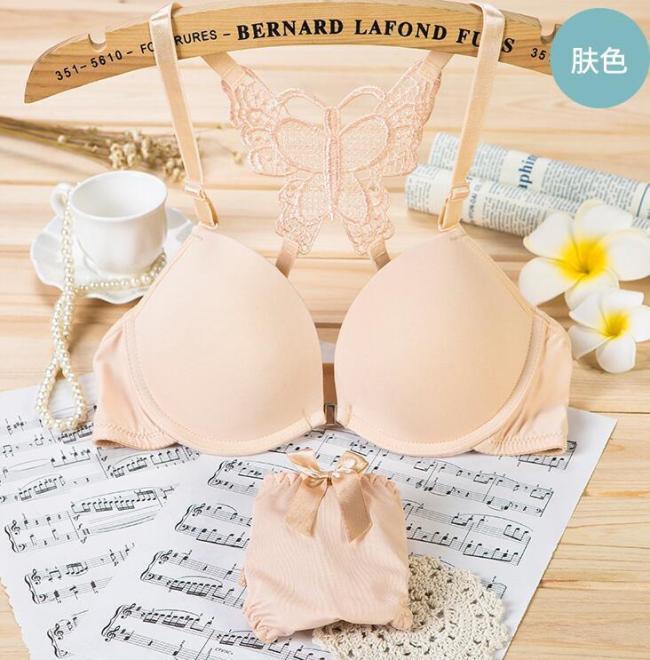 Sexy Ladies Underwear Seamless Push up Lace Bra Set