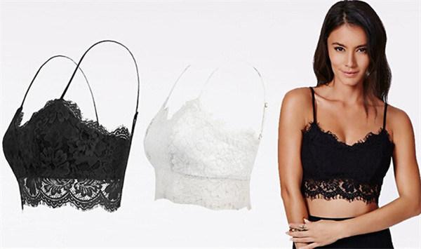 Sexy Women Lace Floral Top Cami Tank Unpadded Bralette (53080)