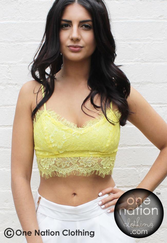 Sexy Women Lace Floral Top Cami Tank Unpadded Bralette (53080)