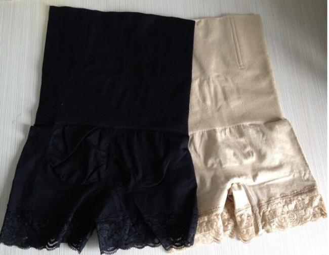 High Waist Women Nylon Lace Slimming Bodyshaper Panty