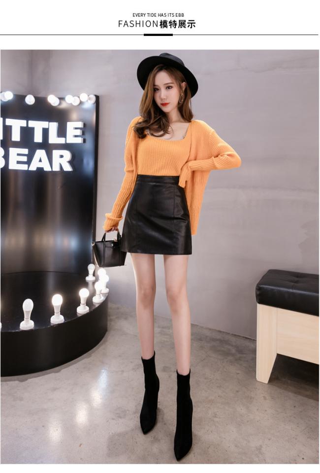 Solid Smooth Custom High Waist Wrap Short Skirts
