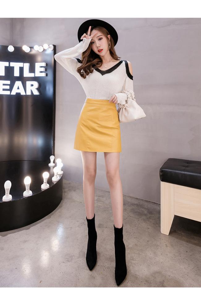 Solid Smooth Custom High Waist Wrap Short Skirts