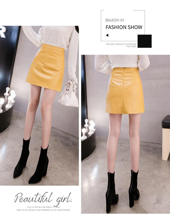Solid Smooth Custom High Waist Wrap Short Skirts