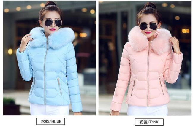 Fashion Women Winter Outwear Hooded Cotton Jacket