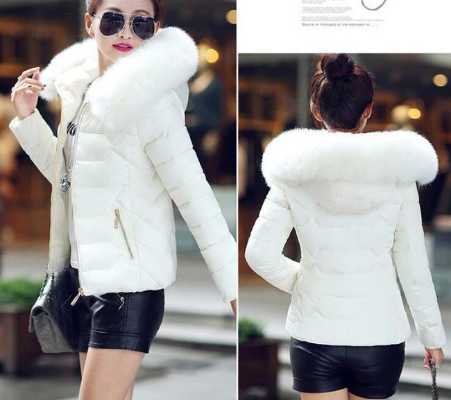 Fashion Women Winter Outwear Hooded Cotton Jacket