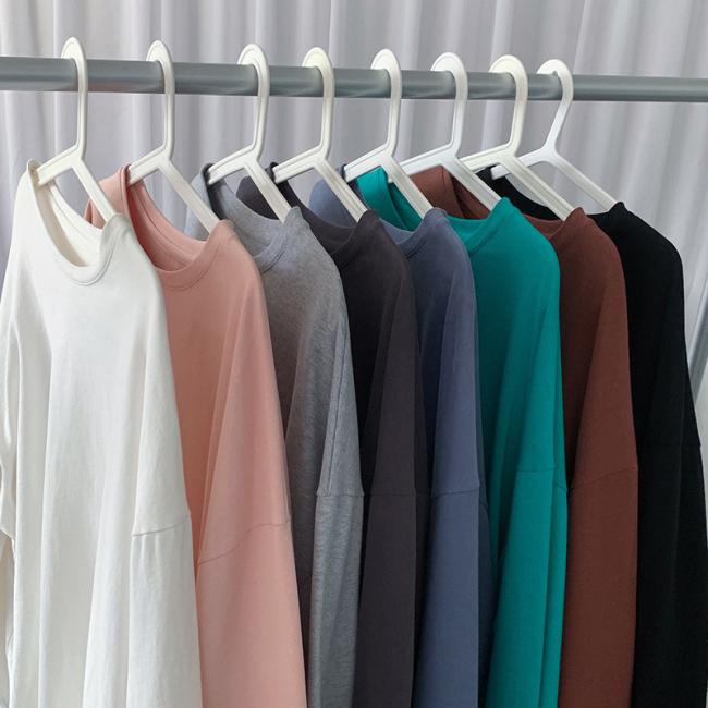 Cotton Loose Solid Color Plus Size Men&prime; S T-Shirts