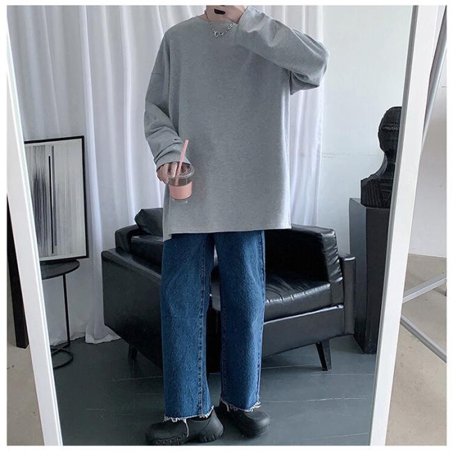 Cotton Loose Solid Color Plus Size Men&prime; S T-Shirts