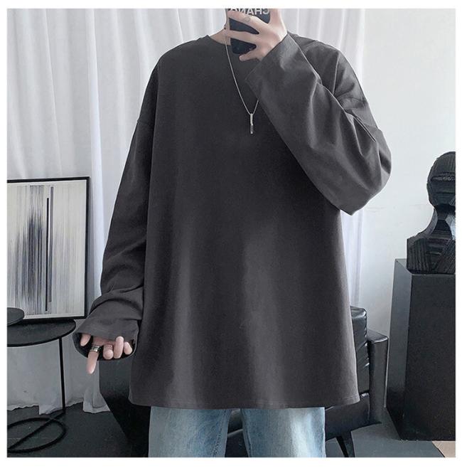 Cotton Loose Solid Color Plus Size Men&prime; S T-Shirts
