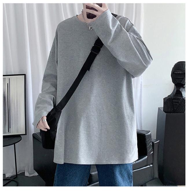 Cotton Loose Solid Color Plus Size Men&prime; S T-Shirts