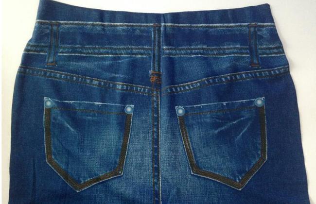 Plus Size High Waist Seamless Jeans Leggings