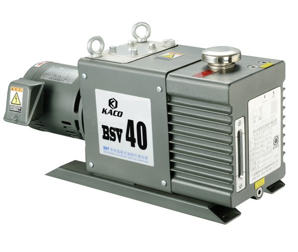 Quality BSV40 12L/S Oil Sealed Dual Stage Rotary Vane Vacuum Pump Lubricated In Green Color for sale