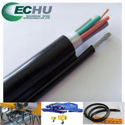 China Cable de control móvil redondo flexible ECHU para grúas u otros dispositivos RVV(1G) 5Cx1.5SQMM en color negro en venta