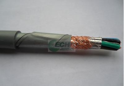 China Cable de control redondo del escudo flexible del aislamiento del PVC KVVRP 450/750V en color gris en venta