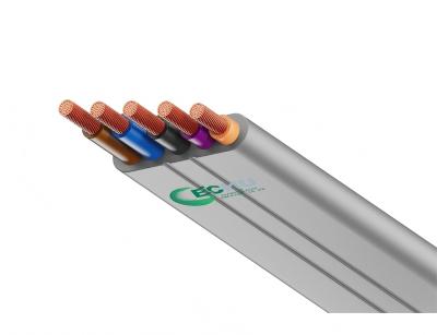 China ECHU 5 Cable de ascensor plano de núcleo, CCC y CE certificado Cable de viaje en venta