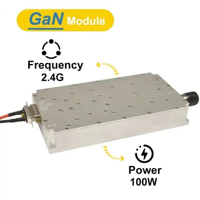 2.4G RF 100W GaN Amplifier Drone Counter Module for Anti Drone System