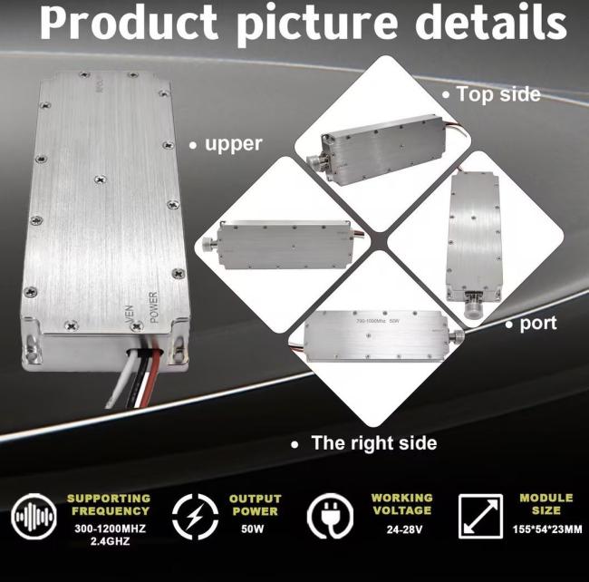 700-1000mhz 100w Anti Fpv Digital Modulation Power Amplifier Module Lora Module Anti Fpv Module