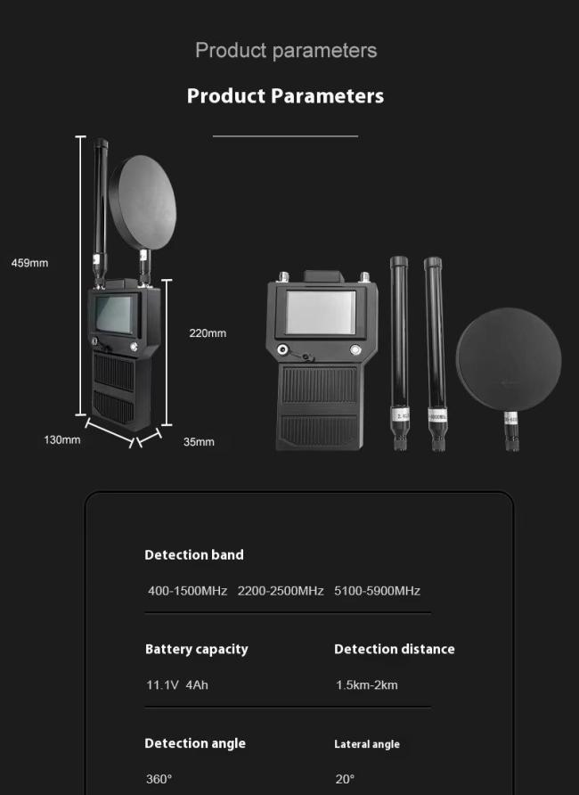 Handheld Touch Screen Drone Detector
