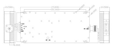 중국 1100-1300MHz 100W RF 전력 증폭기 모듈 Fpv Autel Dji 장비에 대한 신호 출처없이 온도 Vswr 보호가 있습니다 판매용