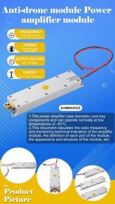 중국 800MHz 50W RF 전력 증폭기 모듈 안티 드론 시스템 Autel Mavic 3 카운터 Fpv C-Uas 판매용