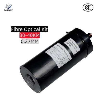 China Professional 0.27mm Dome Enclosure Fibre Optical Kit with Photoelectric Module Drone Anti-Jamming Communications 30-40km for sale