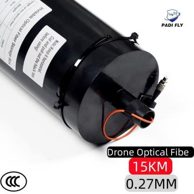 China High-Quality 0.27mm 15km Long Distance Unmanned Aerial Vehicle Fiber Optic for Anti Interference Fpv Fibre Optic Communications for sale