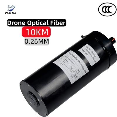 China Portable 0.26mm10km Wide Range Uav Accessories Fpv Drone Optical Fiber with Drone Optical Fiber Image Data for sale
