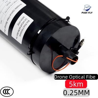 China High Efficiency Image Transmission Flight Long Distance 5km 0.25mm Portable Uav Accessories Fpv Drone Optical Fiber for sale