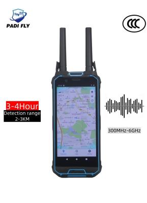 Cina 300MHz-6GHz Drone Detector con posizione del drone 3km Long Range Detection Range Map Display in vendita