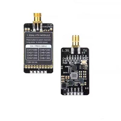 China Wholesale VIDEO TRANSMITTER 1.3G 1.2G 8CH 800MW Audio Video FPV Transmitter Receiver Module 7-36V for RC FPV Long Range Airplane for sale