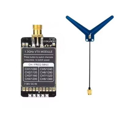 China 1.3G  1.2G 8CH 800MW Audio Video FPV Transmitter Receiver Module RC 7-36V FPV Long Range Airplane FPV Drone VTX for sale