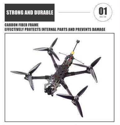 Cina Piranha 7 pollici Drone FPV professionale a lungo raggio BNF PNP RTF con trasmissione video analogica Drone da corsa Drone payload in vendita