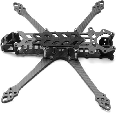 Cina Kit telaio freestyle FPV in fibra di carbonio da 7 pollici 10 pollici 295 mm 427 mm, interasse 295 mm, braccio 5,0 mm, adatto per droni a lungo raggio in vendita