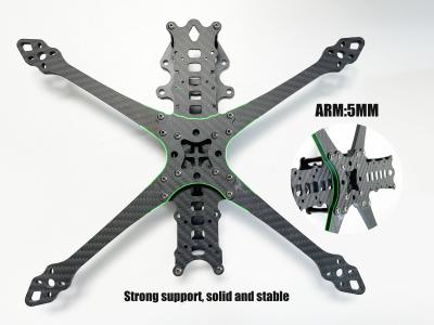 China 7 Inch 10inch 295mm 427mm FPV Carbon Fiber Freestyle Frame Kit Wheelbase 295mm Arm 5.0mm Suitable for Long Range Drone for sale