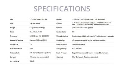 Cina Radiomaster TX15 Max Radio Controller AG02 CNC Hall Sensor Gimbals (ELRS / M2) Controllo a distanza in vendita