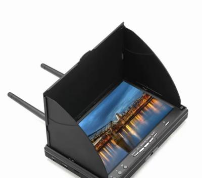 China 7-Inch LCD5802D 5.8G 40CH FPV Monitor for Multicopters Drones 800x480 Accessory DVR 2.4Ghz Built-in Battery Charger Included for sale