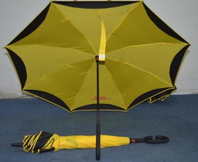Cina Cappuccio di plastica/punte della struttura della vetroresina dell'ombrello di golf scaricato giallo leggero in vendita