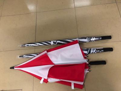 China Double Layer Vented Golf Umbrella , Storm Proof Sturdy Umbrellas Red / White Color for sale