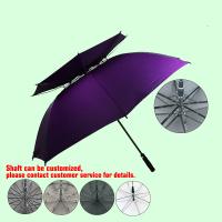 China oversize Long Shaft Golf Standard Wind Resistant Umbrella Specification Logo Plastic Tips for sale