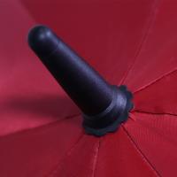 China Auto open Double Layer Canopy Vented Umbrella Compact With EVA Foam Straight Handle for sale