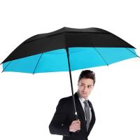 China Oversized Double Canopy Vented Golf Umbrella Auto Open Waterproof Sunproof for sale