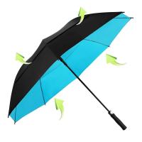 China Oversized Double Canopy Vented Golf Umbrella Auto Open Waterproof Sunproof for sale