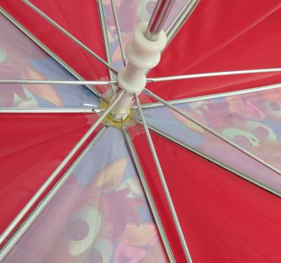 China De plastic Jonge geitjes van het Handvatkind ontruimen Paraplu, Duidelijke Vouwbare Paraplu voor Bevordering Te koop