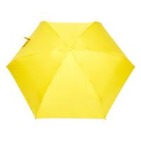 China Durable 6 Panels Black Vinyl Coated Mini Folding Umbrella Anti Uv With Case for sale