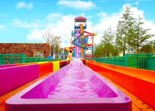 Water slide in operation