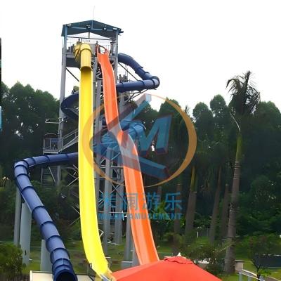 China Colorful Thrilling Water Body Race Slide For Commericial for sale